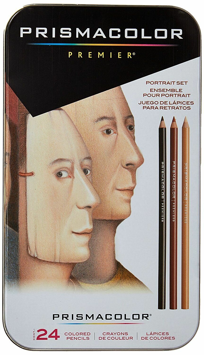 Цветные карандаши Prismacolor Premier 24 цвета с мягкой сердцевиной
