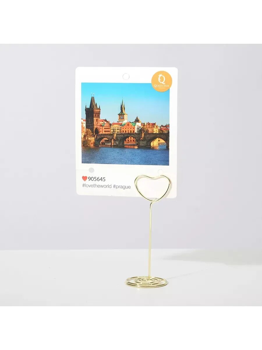 Ценникодержатель с зажимом Сердце