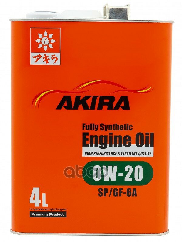 Масло моторное AKIRA ENGINE OIL FS 0W20 SP/GF-6A (4л) AKIRA арт. A00032230-004