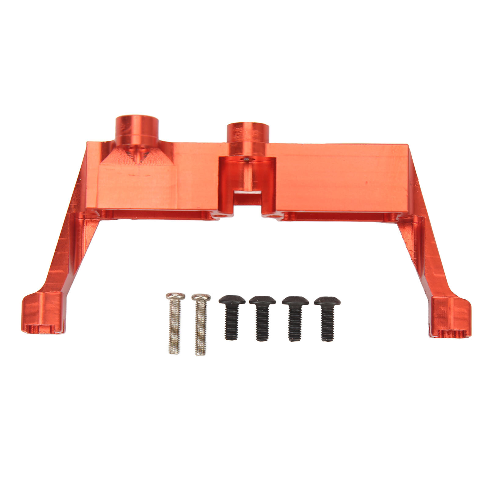 Кронштейн Для Сервопривода Блокировки Дифференциала Из Алюминиевого Сплава с Креплением Сервопривода Рулевого Управления и Винтами для 1/10 RC Автомобиля Красный