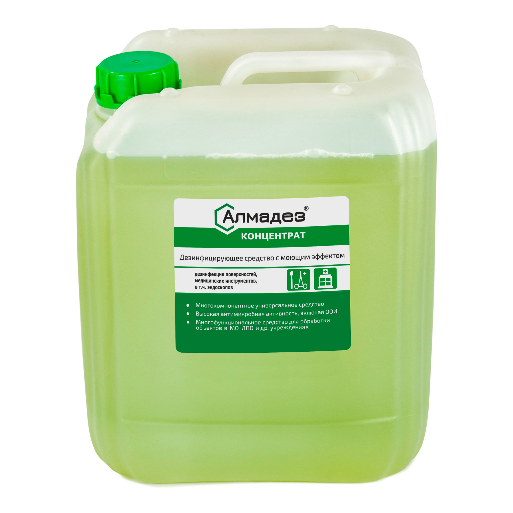 Дезинфицирующее средство Алмадез, концентрат, с моющим эффектом, 5 л