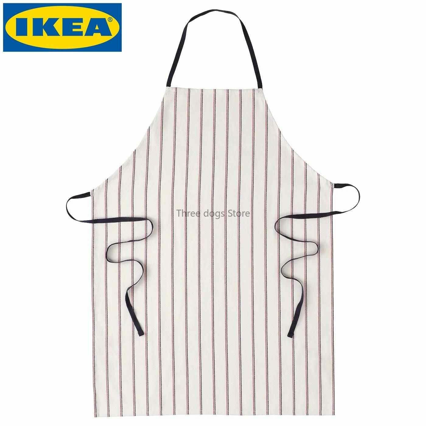 Фартук IKEA - HILDEGUN (хильдеган), из хлопка, 63x84 см, цвет белый, 1 шт