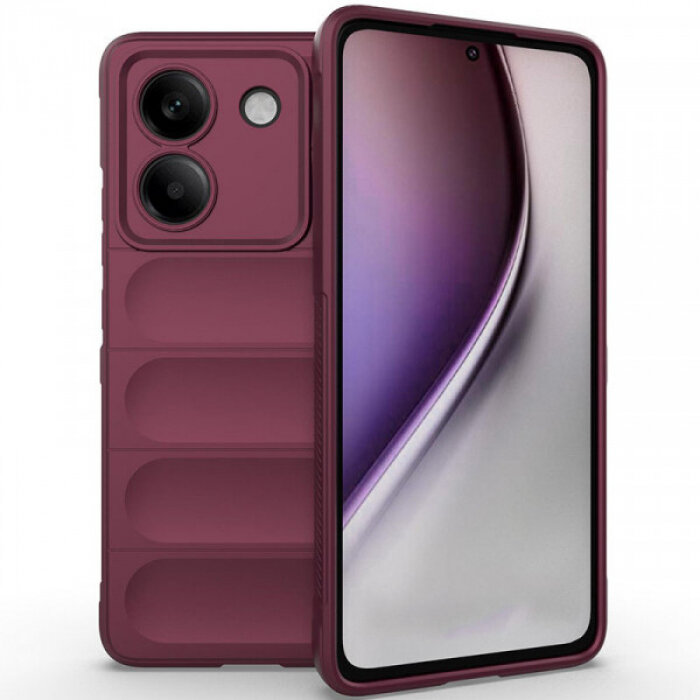 Flex Silicone Противоударный чехол для Xiaomi Poco M7 Pro 5G с защитой камеры и микрофиброй