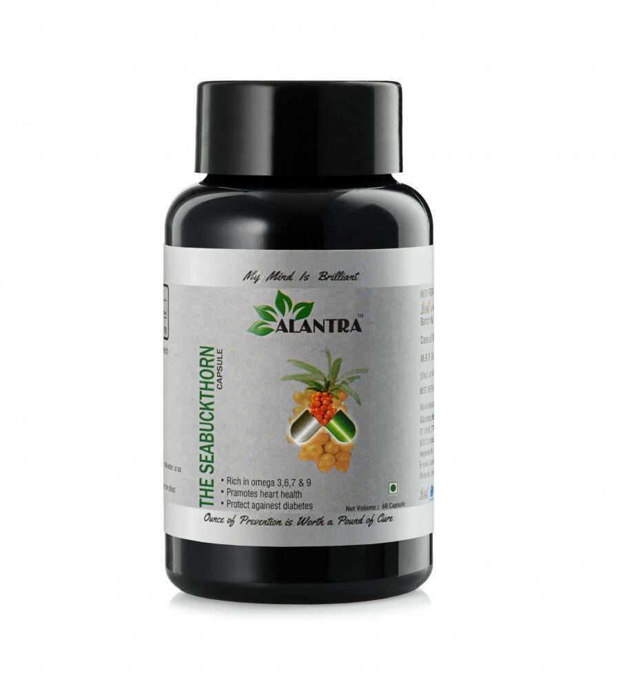 Облепиха (Seabuckthorne) чурна (капсулы) Алантра, 60 шт по 500 мг / укрепление ЖКТ / нервная система