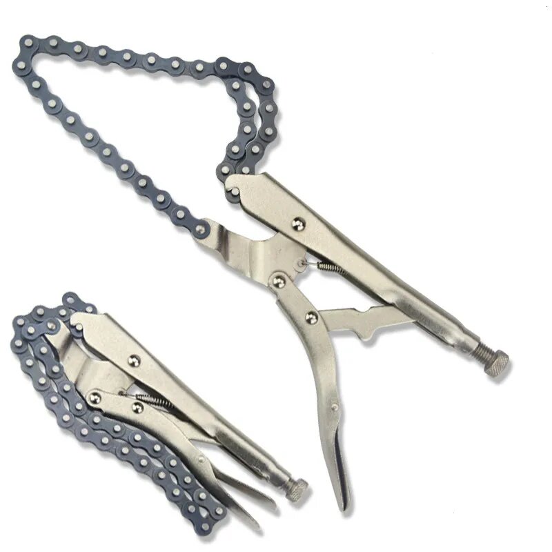 10-дюймовые цепные тиски, зажимные плоскогубцы, захват, гаечный ключ, масляный фильтр, труба, длина цепи 16,5 дюйма