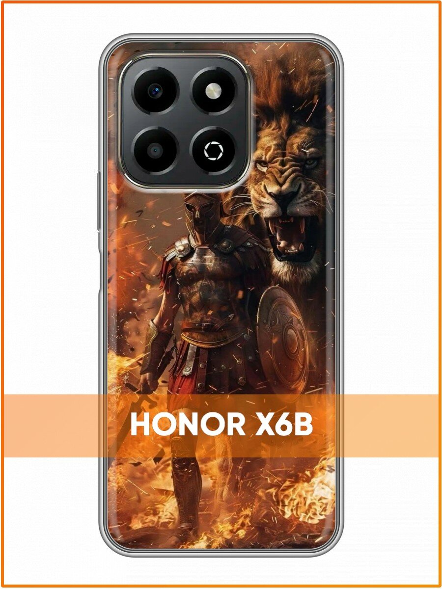Чехол для Honor X6b с принтом для мужчин со Львом (Хонор Х6б)