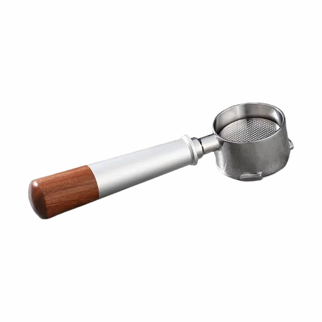 Ручка для кофемашины из нержавеющей стали тройное ушко без дна 51 мм-серебро