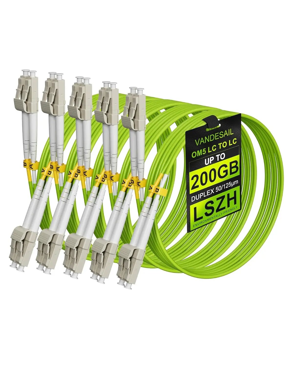 Vandesail OM5 LC-LC оптоволокно 3m-5pcs