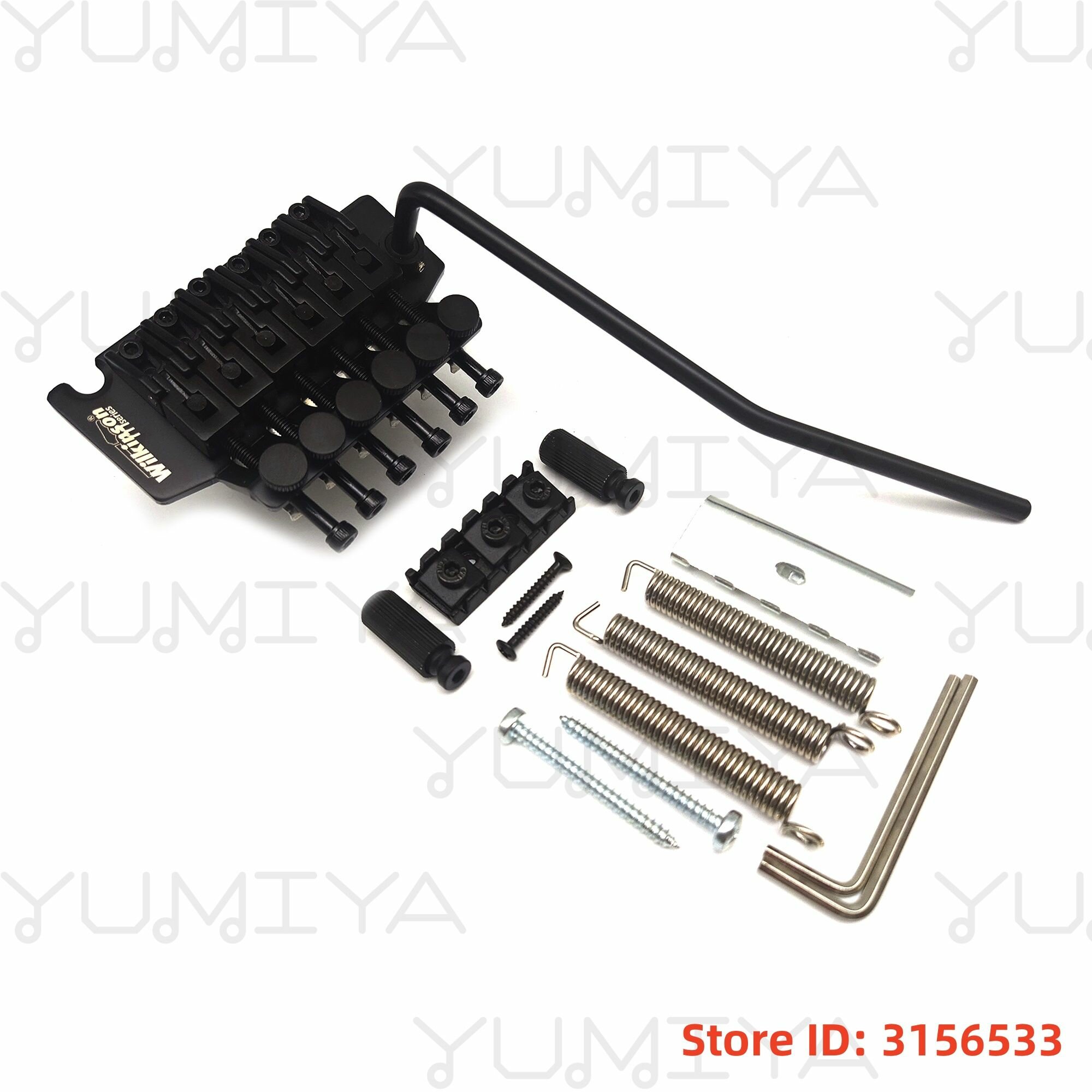 Электрогитара Wilkinson WODL1 с 6 струнами, хромированный мост тремоло с двойным замком, 42 мм, Аксессуары для гитары R2