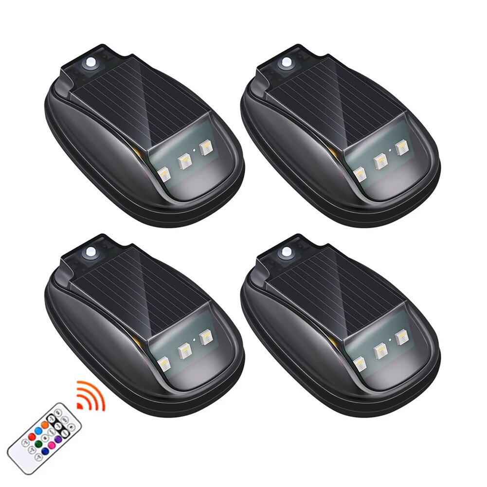 1/2/4 шт. купольный светильник для мыши с хромированным зазором, автомобильные фонари на крыше, мигающие огни на солнечной энергии, габаритный светильник, кабина для грузовика, пикапа