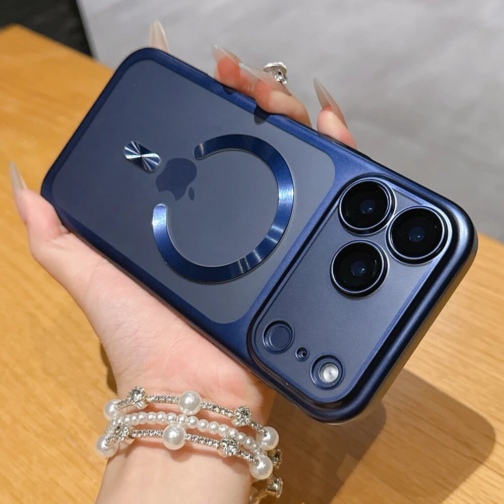 Магнитный чехол KEYSION для iPhone 17 Pro Max, синий