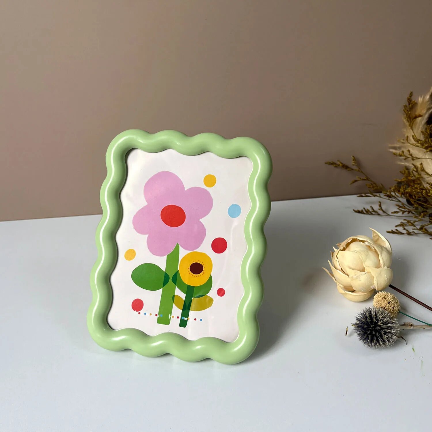 ANGDUO 6-дюймовая акриловая фоторамка для фотографий Green