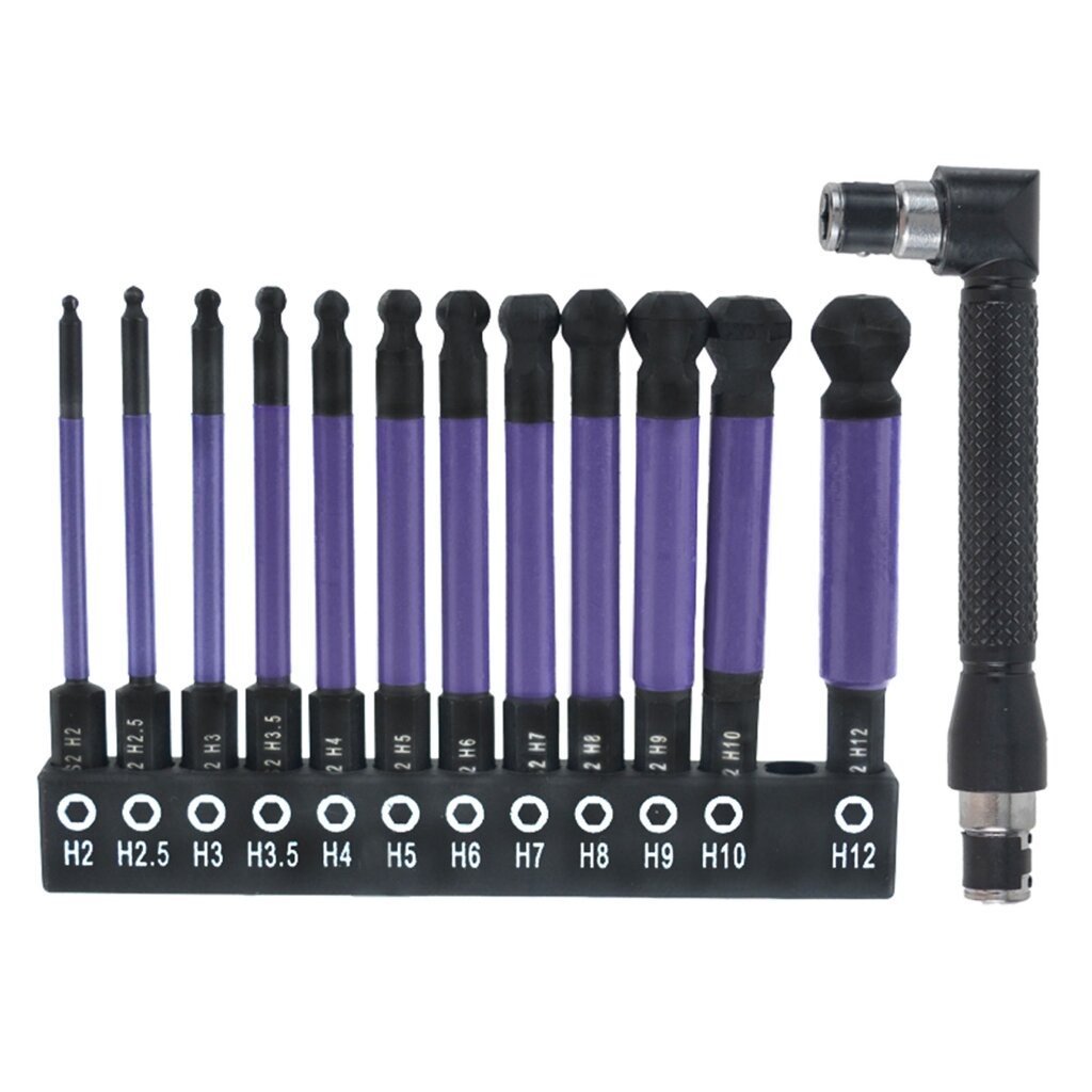 12 шт. Набор длинных бит с шестигранным наконечником