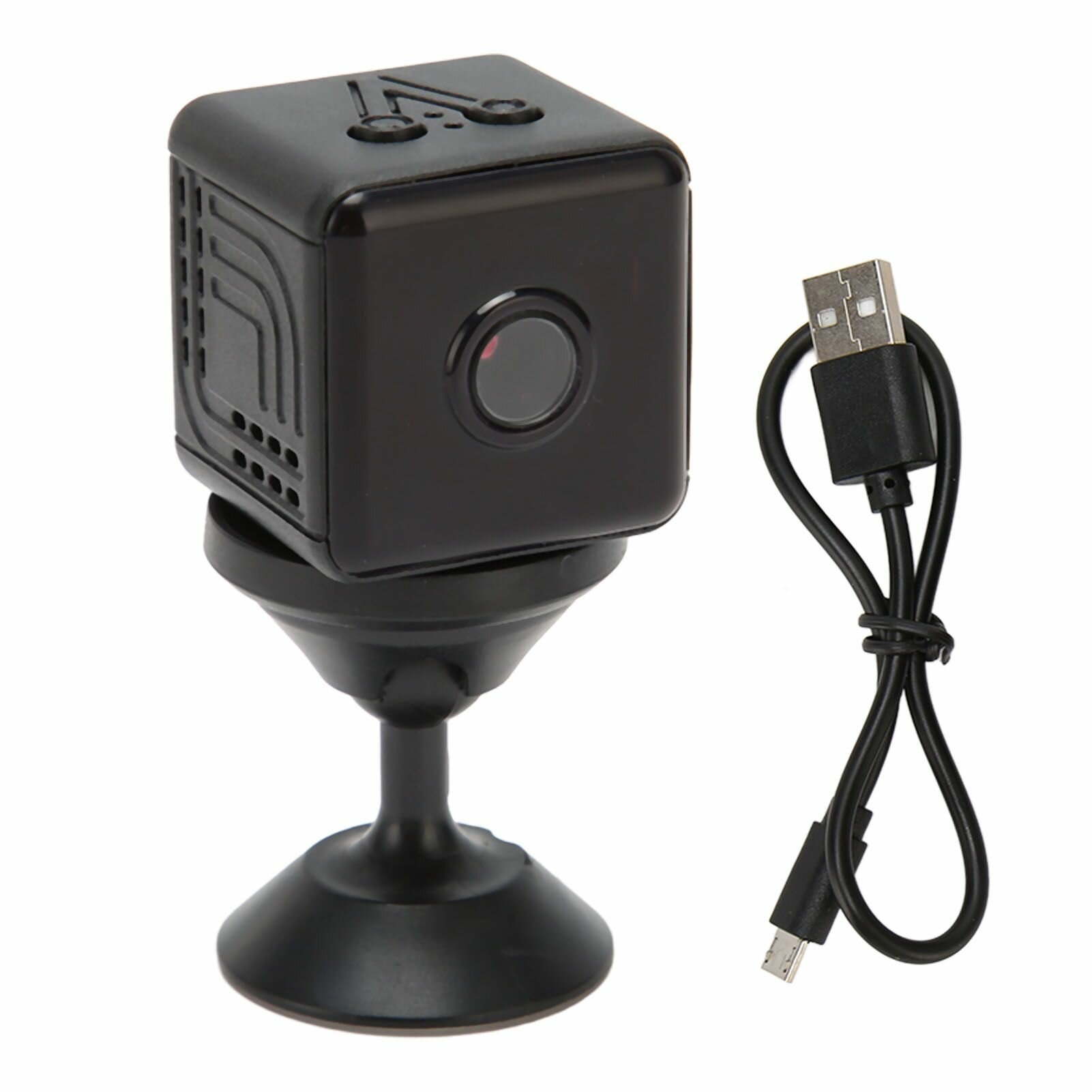 Мини Wi-Fi камера 1080P с ночным видением и подставкой для дома