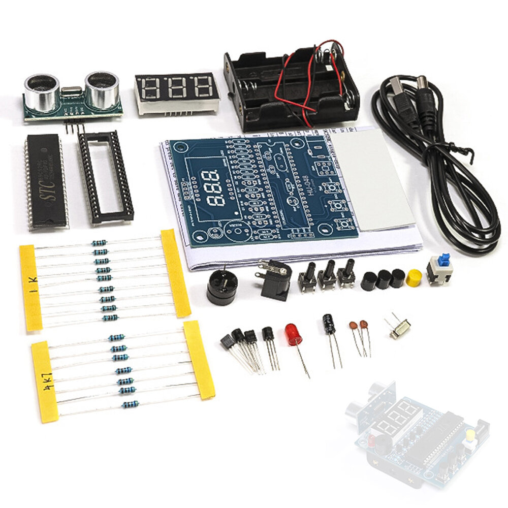 Distance Measuring Loose Parts Instrument Based On 51 Microcontroller Designed Reversing Radars Alarm DIY Electronic Soldering Kit
