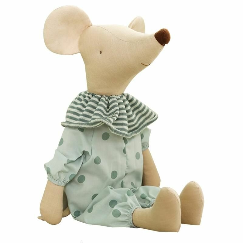 Мягкая игрушка-мышь для кукол, - 35cm - Зеленый