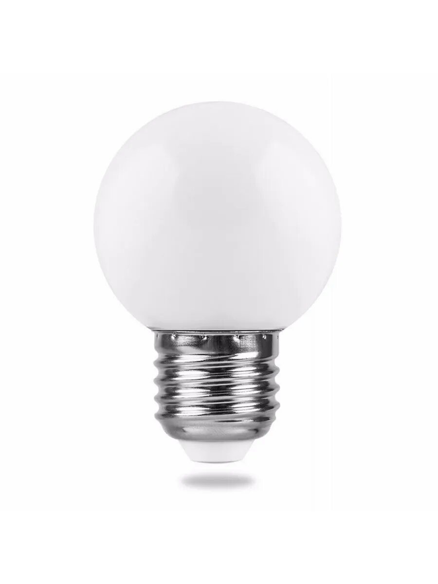 Светодиодная лампа 1 Вт E27 матовая холодный свет