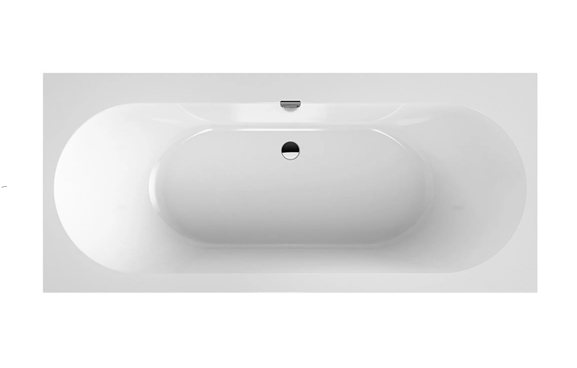 Ванна квариловая Villeroy & Boch OBERON 2.0 (1800х800х470) с ножками , белая UBQ180OBR2DV-01 (слив-перелив приобретается отдельно) [+3_ZV18+2_ZV18.2]