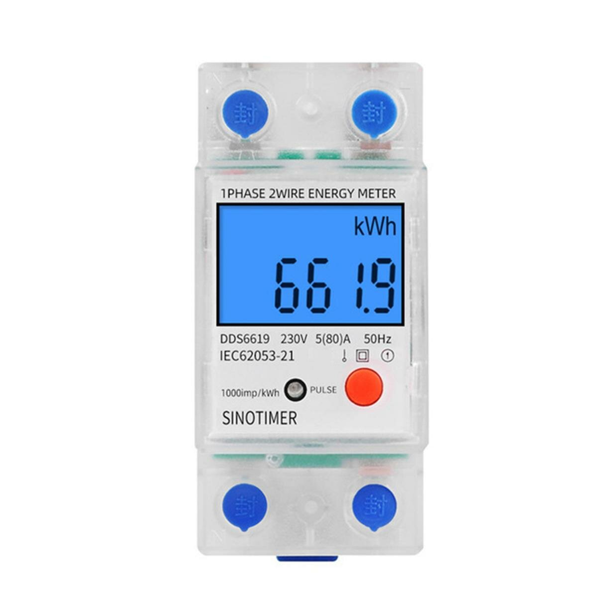 HAOEN SINOTIMER DDS6619-012 AC 220V 80A LCD Digital Backlight однофазный счетчик электроэнергии кВтч счетчик потребляемо