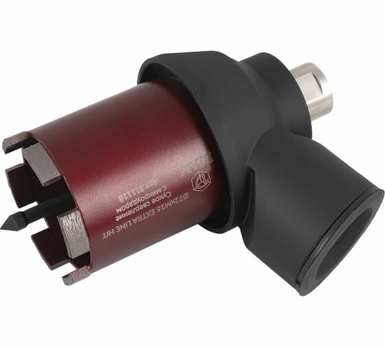 Пылеотвод с центратором для подрозетника М22(внутренняя)xМ16(внешняя) (Для сверлильной машины)