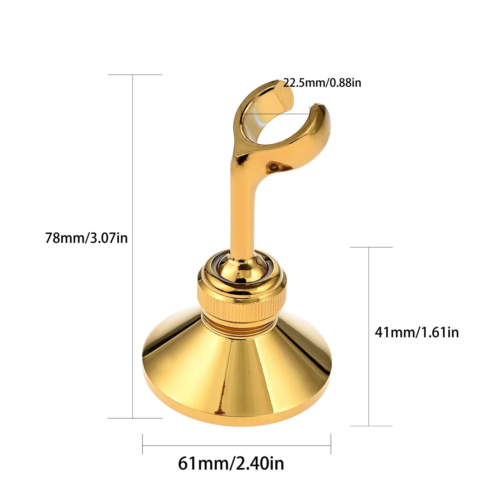 Держатель для душа из латуни, регулируемый, античный бронзовый/золотой/розового золота/черный Gold