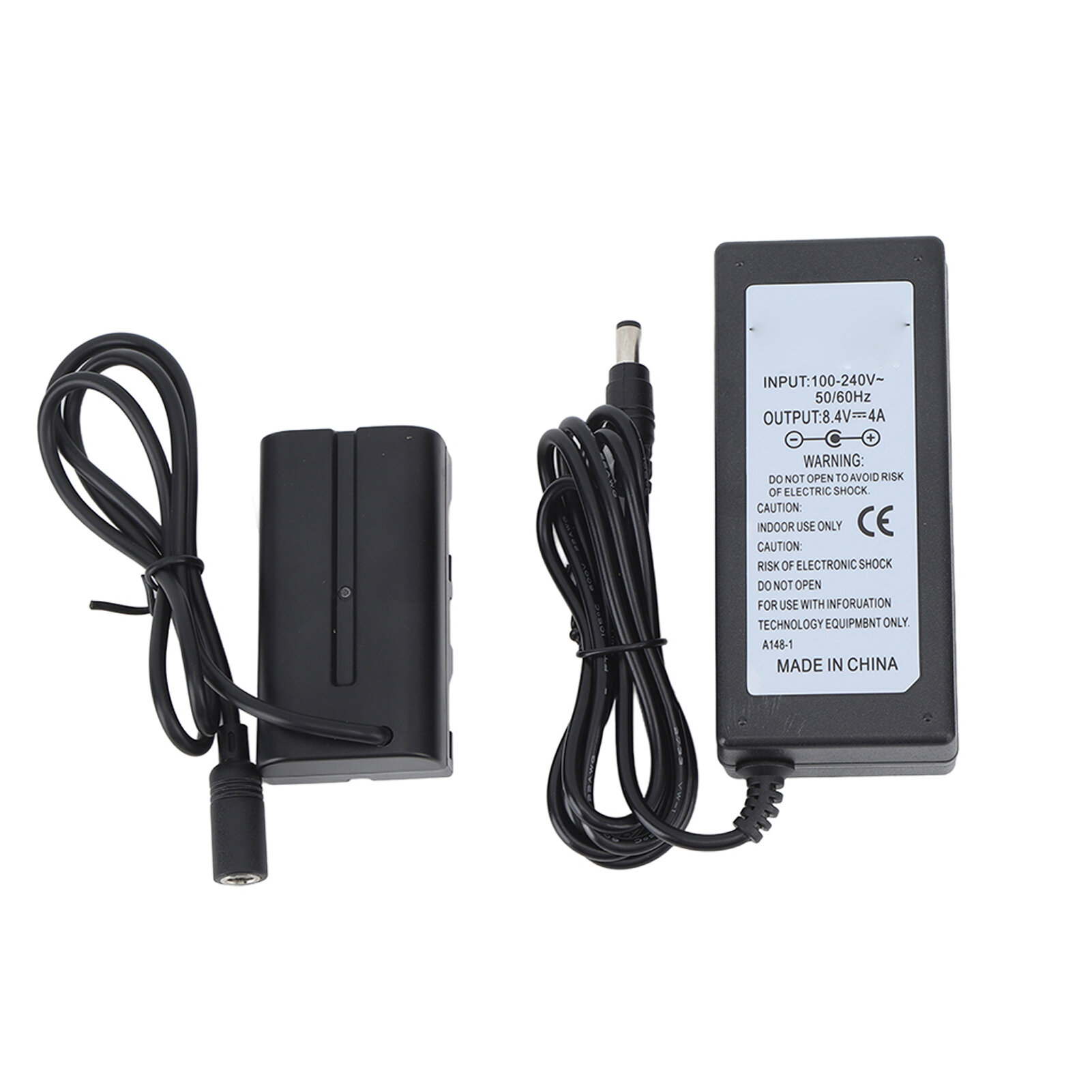 NP F550 Фиктивная батарея DC Coupler Полный декодирующий AC F550 Адаптер питания для YN300 II YN 600 W260 5080LED 5010LED 5012LED 5010A