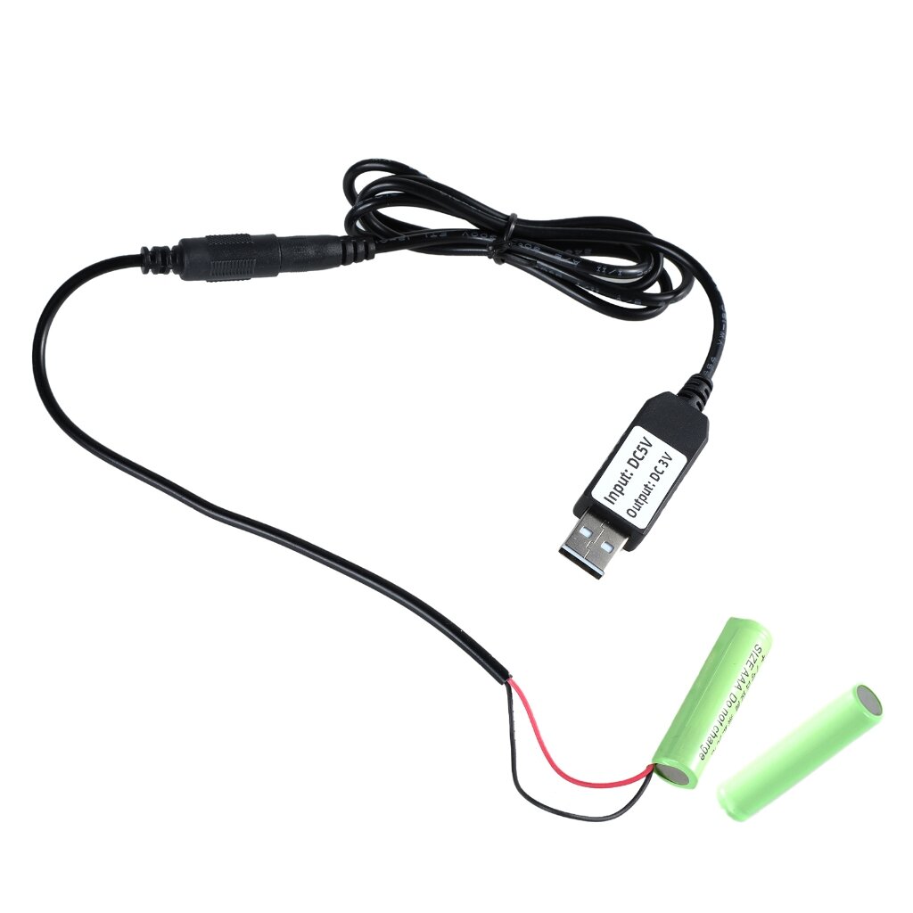 USB 5V-3V LR03 Батарейные Отсекатели Адаптер Питания от Аккумулятора для светодиодной Подсветки, Удаленной Беспроводной Электроники