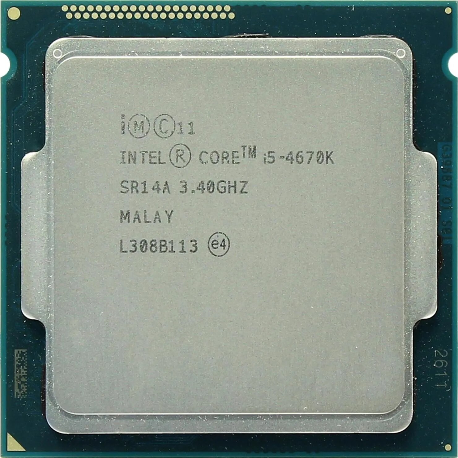 Процессор Intel Core i5-4670K сокет LGA1150, 4 ядра, 3.4 ГГц, OEM