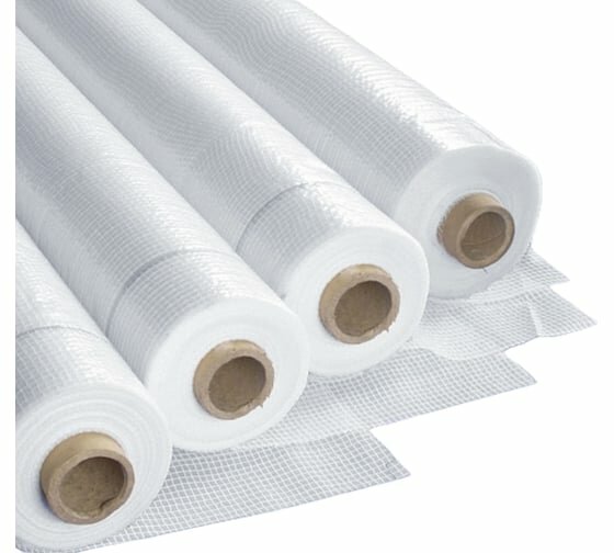 Армированная пленка для теплиц и парников 120мкм 2*20 строительная полиэтиленовая укрывной материал