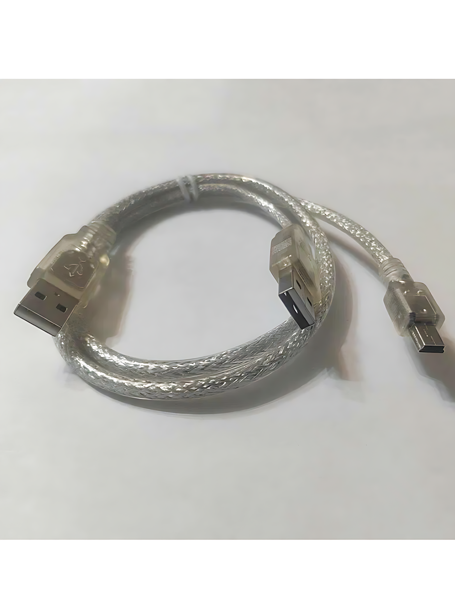 Кабель питания 2 USB (выход) на Mini USB (выход), длина 75 см