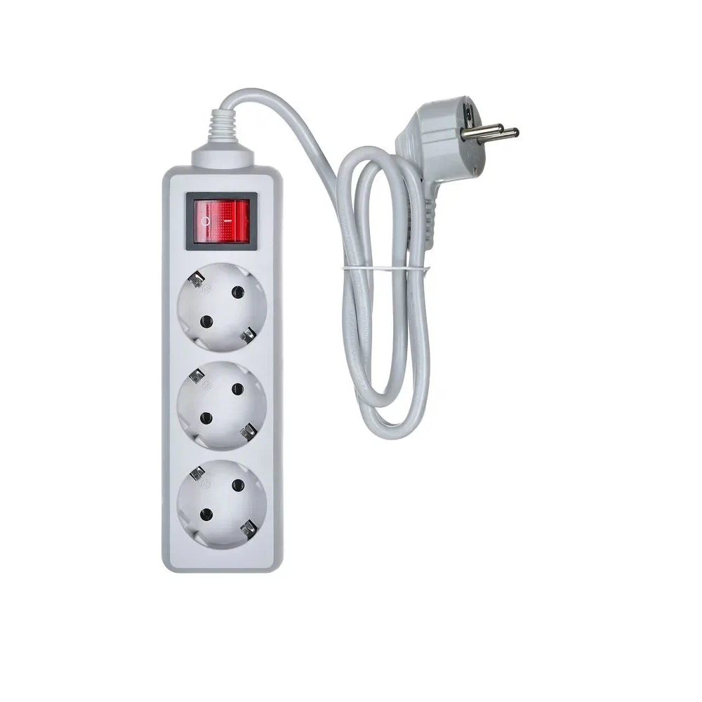 Сетевой фильтр Buro, 300SL-1-G, длина кабеля 1 м, 3 евророзетки, световая индикация