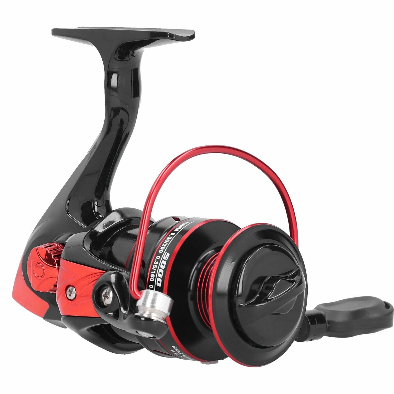 Металлическая катушка для спиннинга, морская удочка, приманка для скальной рыбалки, аксессуар для катушки с длинным выстрелом, черный RedDM5000
