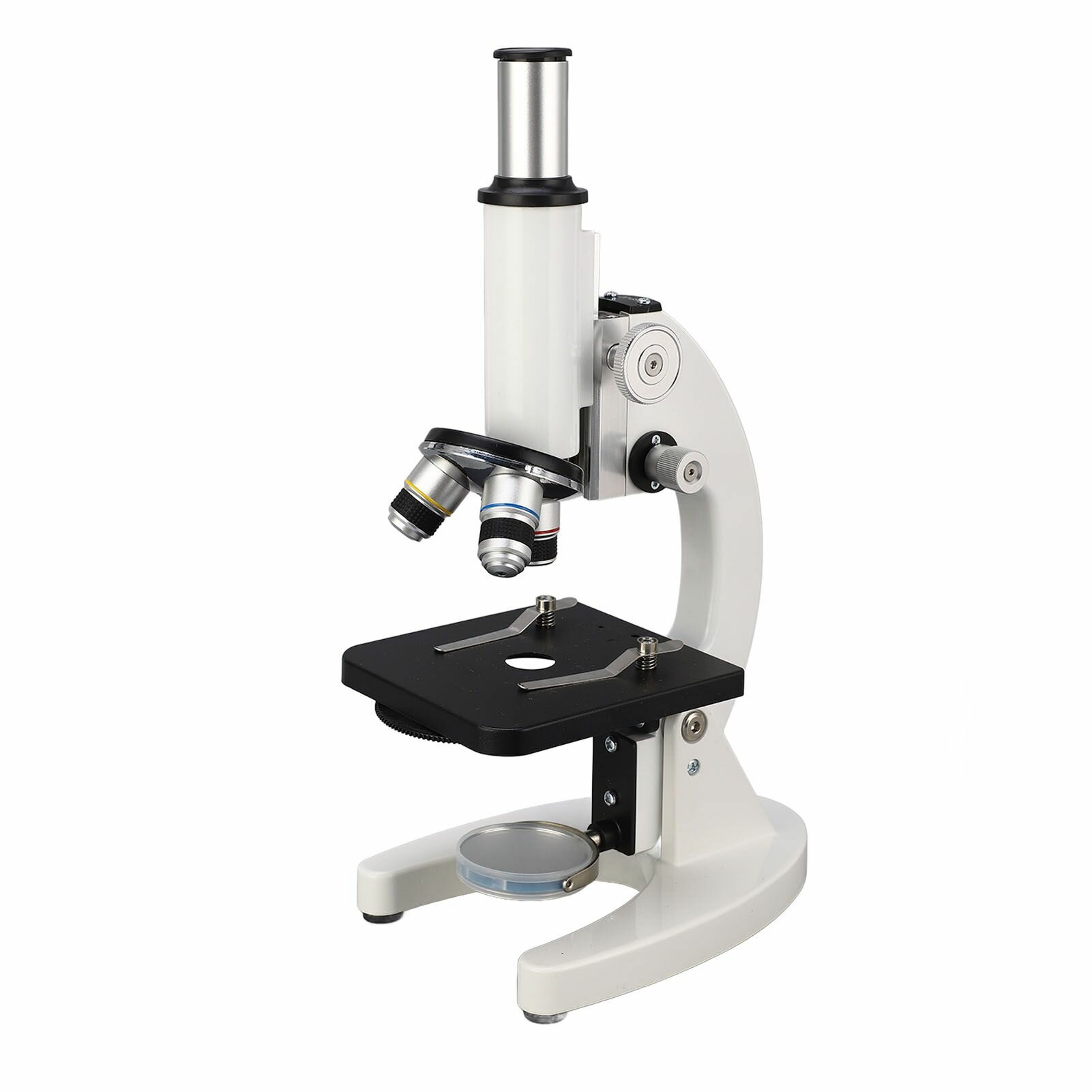 Монокулярный микроскоп 640X из нержавеющей стали с двойным концентрическим фокусным рукояткой Microscope Kit, набор из микроскопов