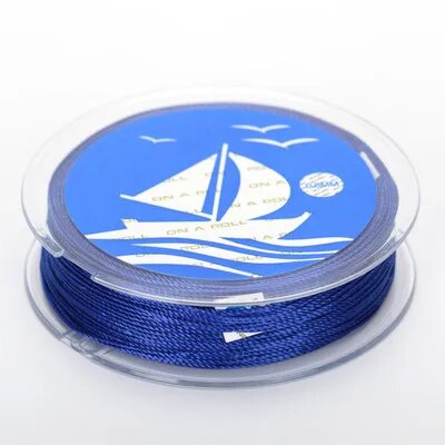 Китайский узел из нейлоновой пряжи для браслета Синий, 38