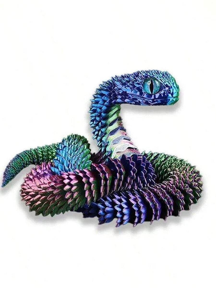 3D Игрушка Змея, суставы подвижные, детские игрушки 45cm