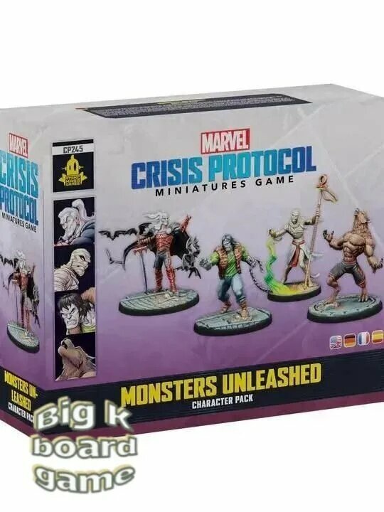 Marvel Crisis Protocol CP245 Monsters Unleashed: эксклюзивный комплект для коллекционной настольной стратегии в оригинальной упаковке