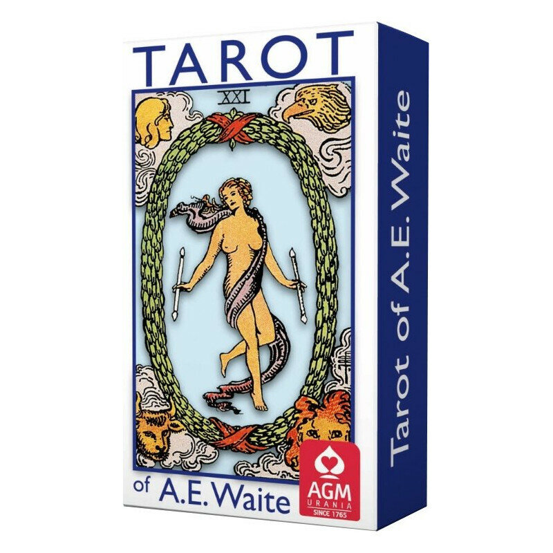 Карты Таро: "A.E.Waite Tarot Blue Edition - Mini" AGM Urania / Таро А. Э. Уэйта мини