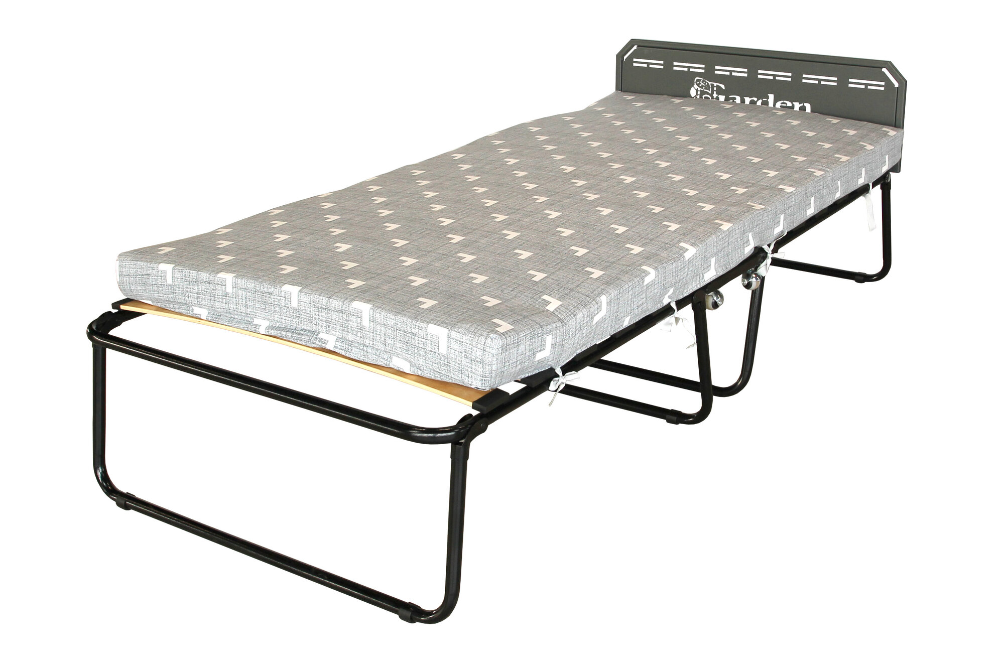 Кровать -тумба Отель 900 арт. РВ-900 Э90 (т) (цвет ткани серый рис. тетрис