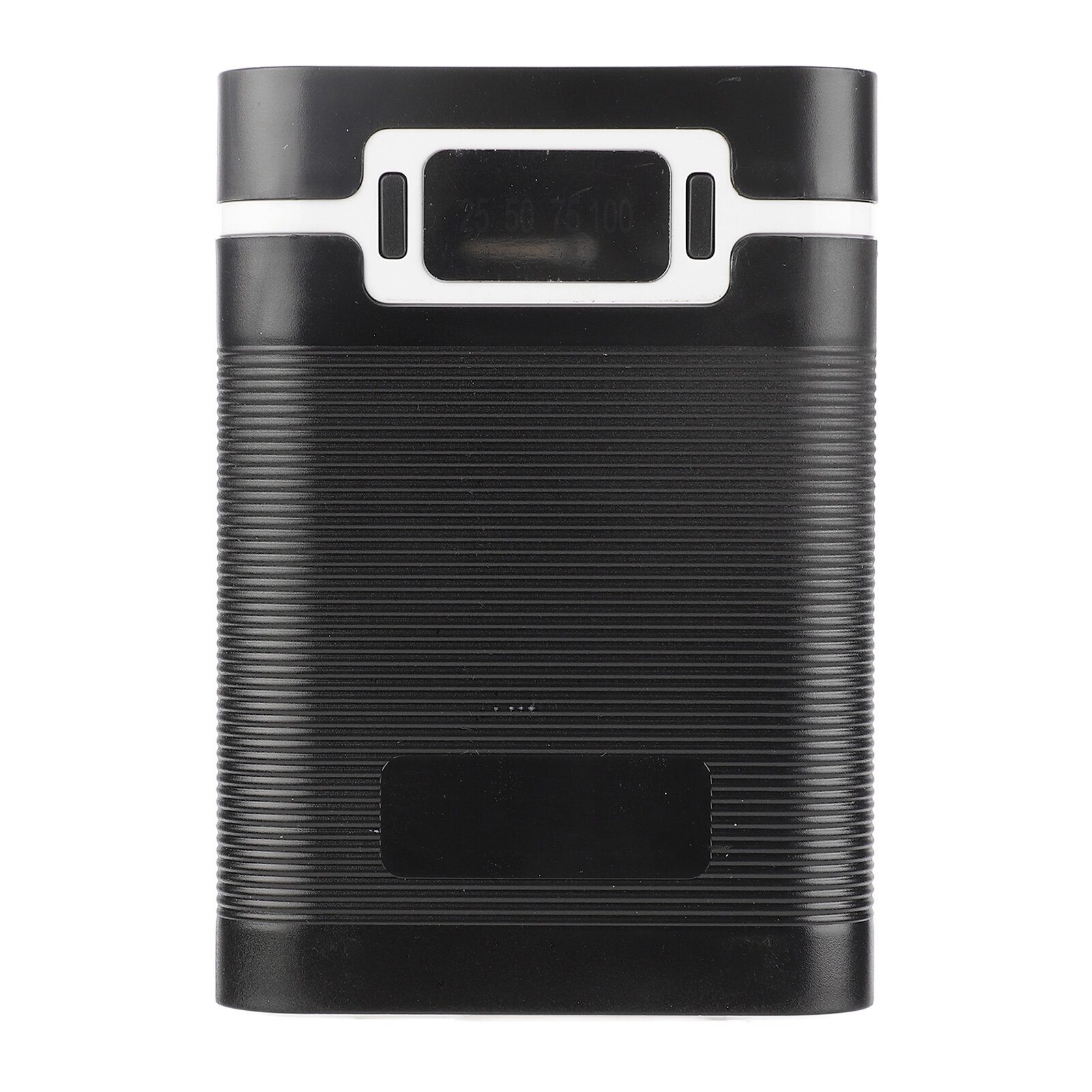 Зарядное устройство, внешний корпус, 4 шт, 18650 батареи, двойной USB, беспаечная светодиодная функция, портативный аккумулятор DIY для камер, черный