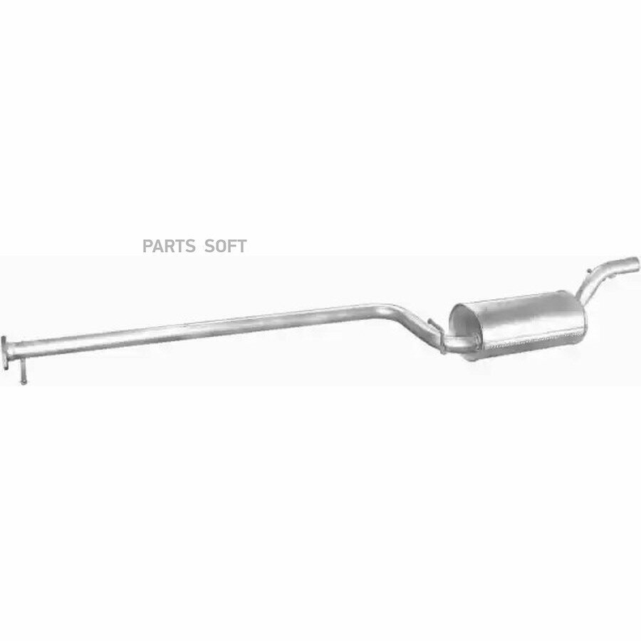 Глушитель средн часть FORD: FOCUS 08.98- от официального дистрибьютора, POLMOSTROW, артикул 08651