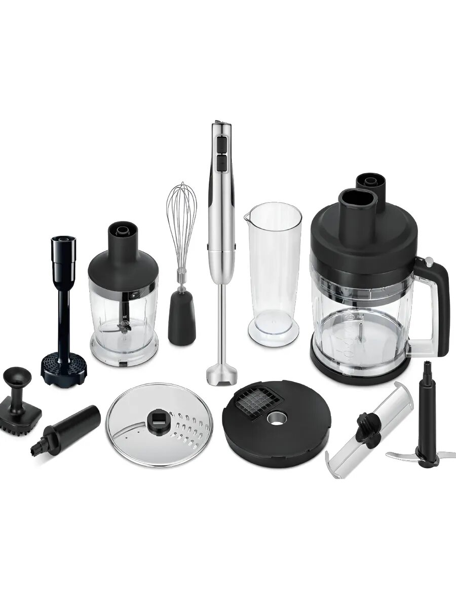 Блендер OULEMEI, OLM-JBBX009, 1800Вт, погружной, 9 в 1, серый, черный, бордовый