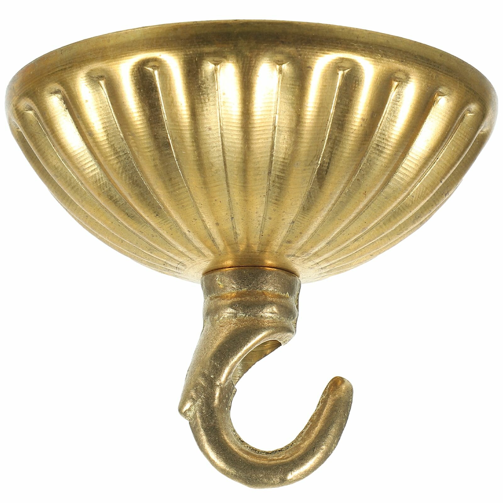 Медная потолочная розетка с открытым крюком для крепления ламп и подвесных светильников