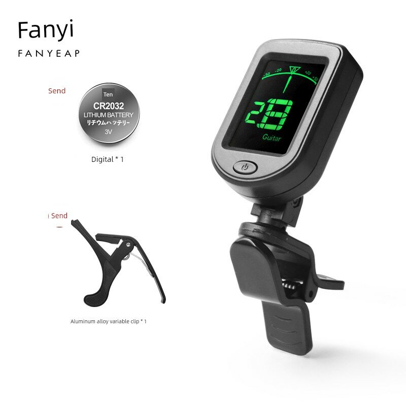 Тюнер 15Y10Y A1P801 - универсальный тюнер для гитары, укулеле, скрипки, фолк-гитары, для начинающих Тюнер + звуковой