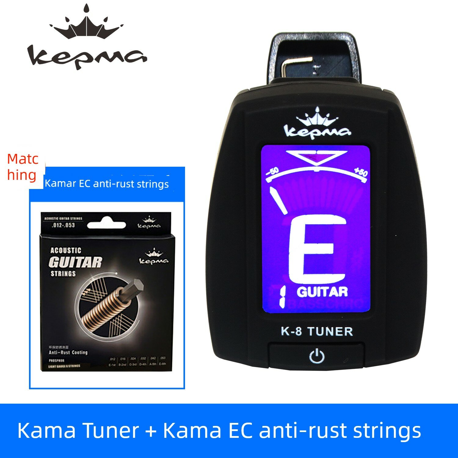 Тюнер Kamakano KEPMA для электрогитары и акустической гитары, клип-тюнер, тюнер для музыкальных инструментов Тюнер Kama