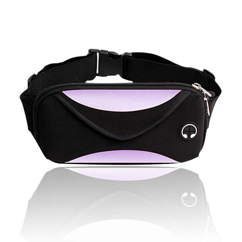Водонепроницаемые поясные сумки для женщин и мужчин тактические поясовые сумки маленькие перекрестные карманы с отверстием для наушников для бега походов рыбалки путешествий черный фиолетовый красный темно-синий голубой неопрен 230*120*30мм 100гр 1шт