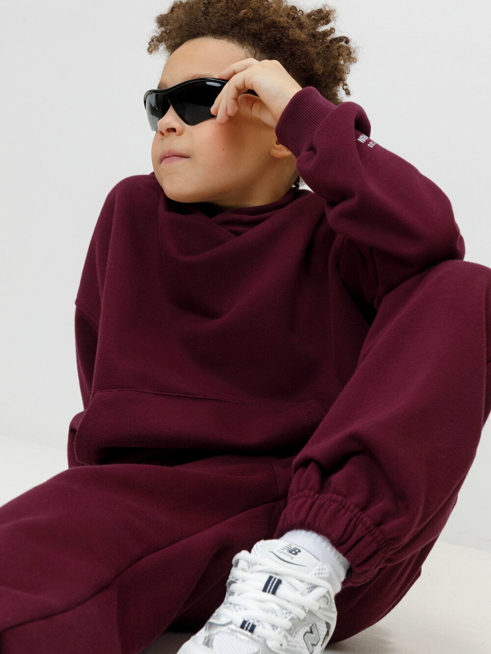 Брюки спортивные МП 400891/бордовый 1528