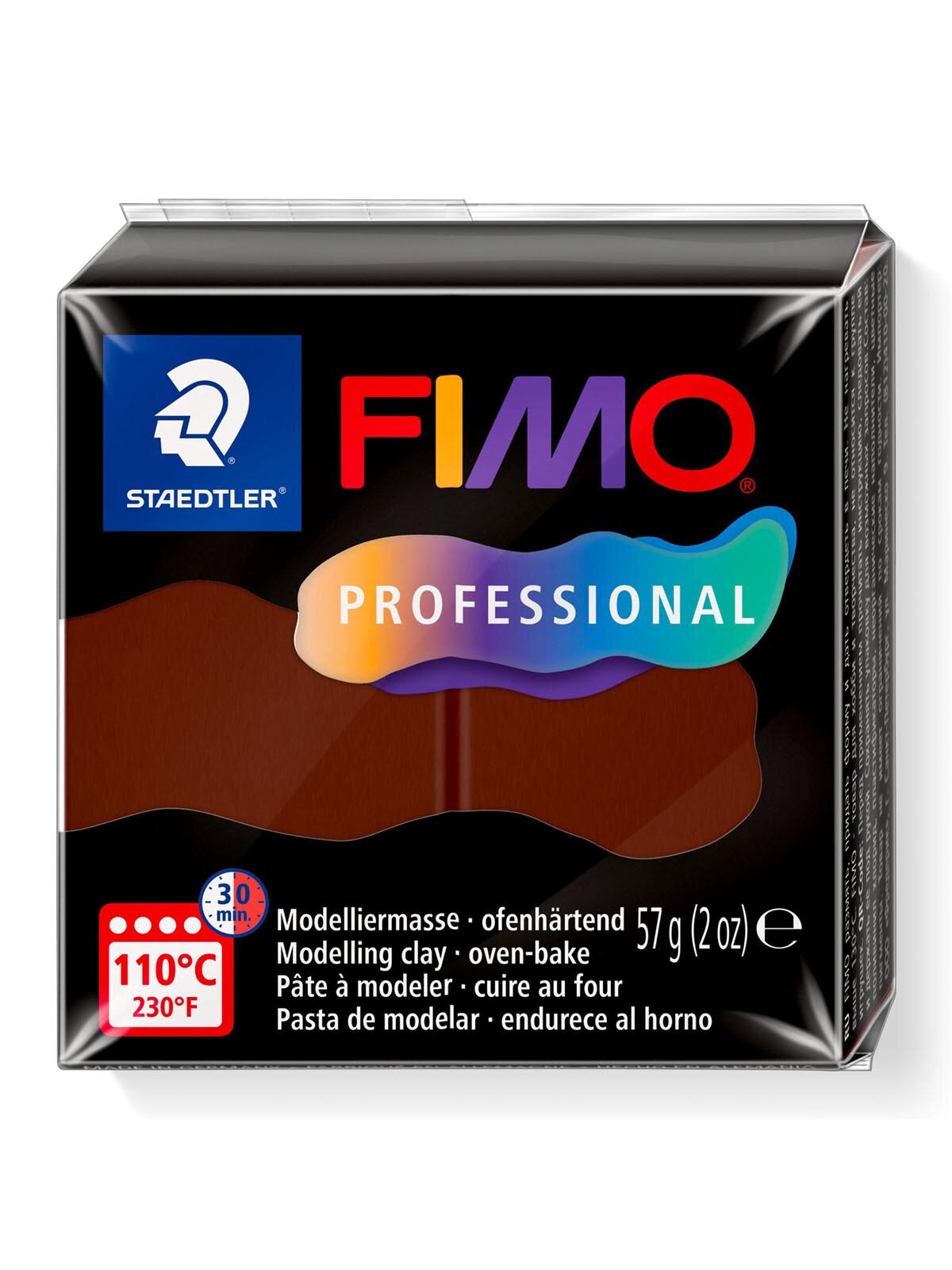Полимерная глина Fimo Professional 8040-77 шоколад (chocolate) 57 г, цена за 1 шт.