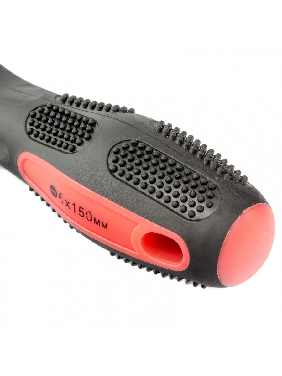 Отвертка Anti-Slip, SL6 х 150 мм, CrV, двухк, MATRIX, 12222