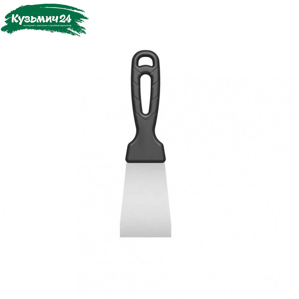 Шпатель гладкий Акор Эксперт 420 00 060, нержавеющая сталь, пластик, 60 мм, 2 шт.