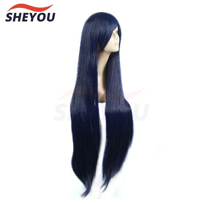 SHEYOU Парик Ahri темно-синий 100 см Темно-синий, Just Wig